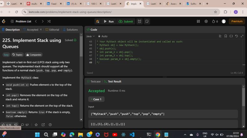 DSAwithedSlash: Implement Stack using Queues | ABDUL MUQEET ANSARI ... DSAwithedSlash: Implement Stack using Queues | ABDUL MUQEET ANSARI ...