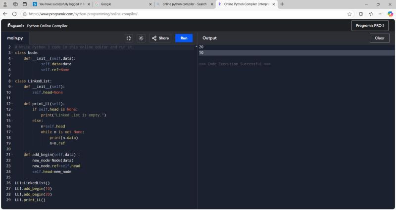 Shivani Chauhan on LinkedIn: #python #linear #node #arrays #example # ... Shivani Chauhan on LinkedIn: #python #linear #node #arrays #example # ...