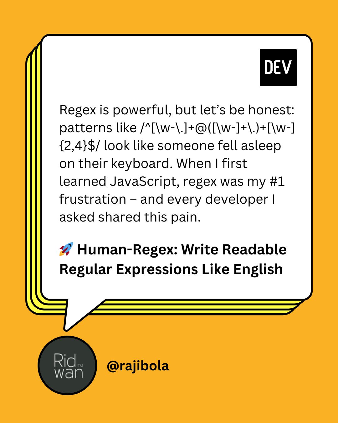 #regex #opensource #javascript | Forem #regex #opensource #javascript | Forem