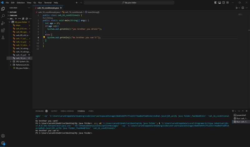 Arun Bishnoi on LinkedIn: Day 15 of coading in java . Java Conditionals ... Arun Bishnoi on LinkedIn: Day 15 of coading in java . Java Conditionals ...