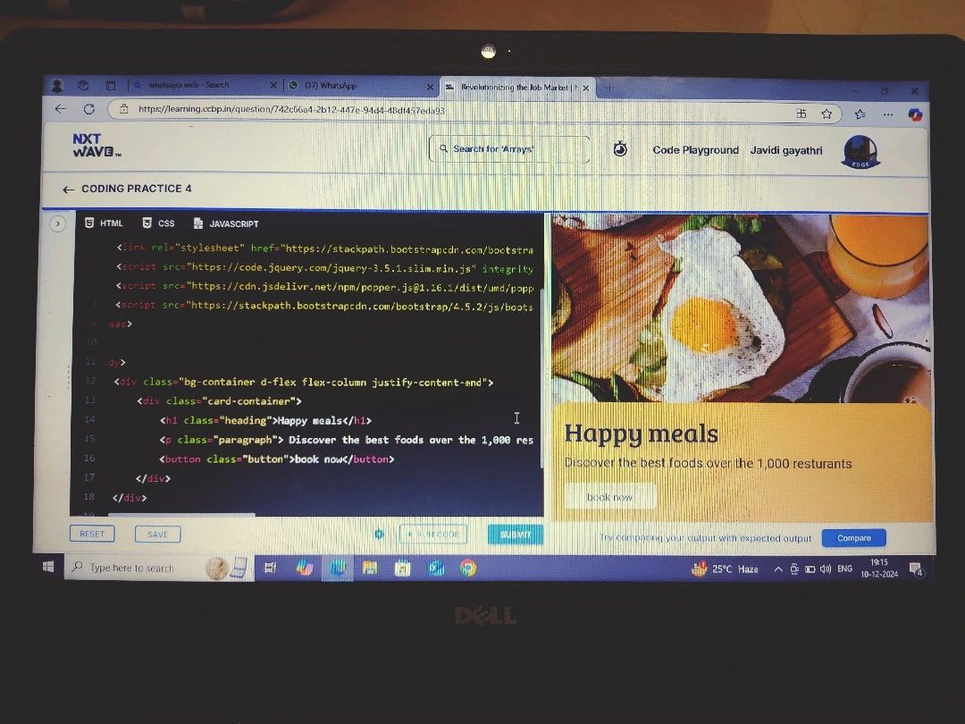 Gayathri javidi on LinkedIn: #codingpractice4 #bootstrap #flexbox #css ... Gayathri javidi on LinkedIn: #codingpractice4 #bootstrap #flexbox #css ...