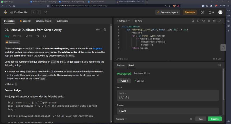 Ragul K on LinkedIn: #100daysofcode #python #leetcode Ragul K on LinkedIn: #100daysofcode #python #leetcode