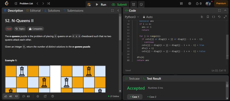 Naman Awasthi on LinkedIn: #100daysofcode #nqueensii #leetcode # ... Naman Awasthi on LinkedIn: #100daysofcode #nqueensii #leetcode # ...