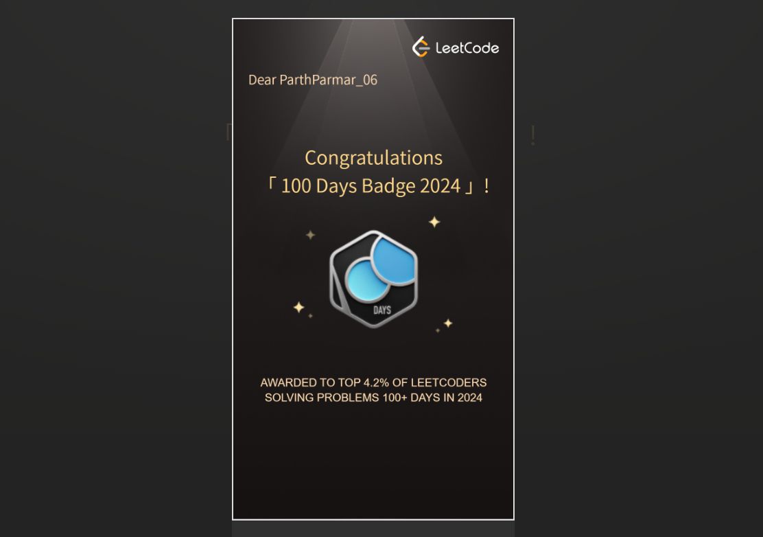 Parth Parmar on LinkedIn: #100daysofcode #leetcode #consistency # ... Parth Parmar on LinkedIn: #100daysofcode #leetcode #consistency # ...