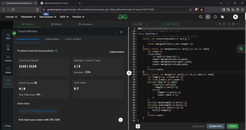 #day #gfg160 #geeksforgeeks #coding #dsa #interviewquestions… | Rajan ... #day #gfg160 #geeksforgeeks #coding #dsa #interviewquestions… | Rajan ...