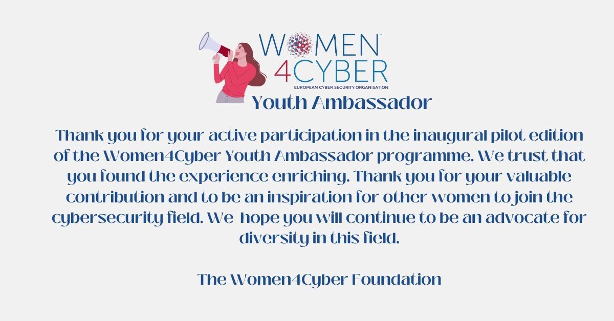 Nadiela Ahmeti on LinkedIn: #womenincyber #women4cyber #youthambassador ... Nadiela Ahmeti on LinkedIn: #womenincyber #women4cyber #youthambassador ...