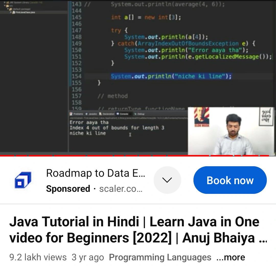 Learned java from anuj bhaiya | Madhav Arora posted on the topic | LinkedIn Learned java from anuj bhaiya | Madhav Arora posted on the topic | LinkedIn