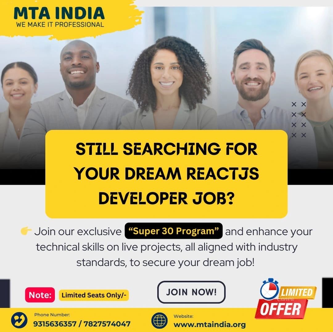 MTA INDIA on LinkedIn: 🚀 No Job, No Fee! Front-End Development Course ... MTA INDIA on LinkedIn: 🚀 No Job, No Fee! Front-End Development Course ...