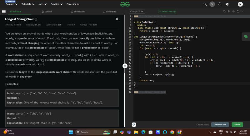 #gfg160 #gfg160 #gfg #problemsolving #codingchallenge #keepcoding #dsa ... #gfg160 #gfg160 #gfg #problemsolving #codingchallenge #keepcoding #dsa ...