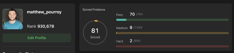 #leetcode #2024goals #softwareengineering | Matthew Pourroy #leetcode #2024goals #softwareengineering | Matthew Pourroy