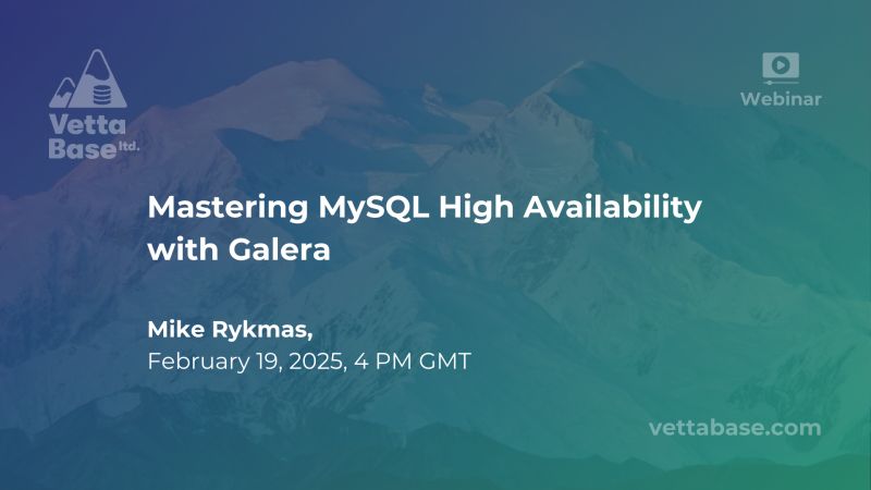 #galera #mysql #mariadb #database #rdbms #dbms #highavailability ... #galera #mysql #mariadb #database #rdbms #dbms #highavailability ...