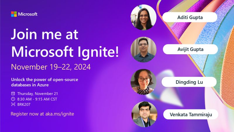 Azure Database for PostgreSQL on LinkedIn: #postgresql #msignite # ... Azure Database for PostgreSQL on LinkedIn: #postgresql #msignite # ...