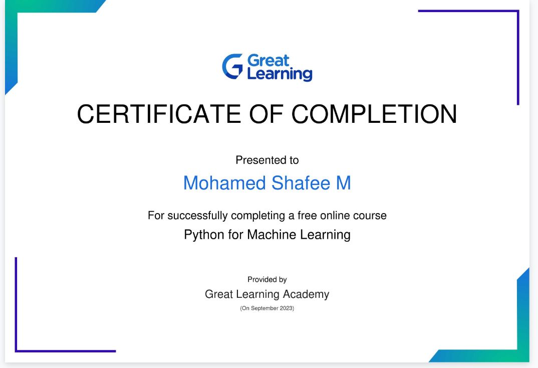 Mohamed Shafee on LinkedIn: #greatlearningacademy #greatlearning # ... Mohamed Shafee on LinkedIn: #greatlearningacademy #greatlearning # ...