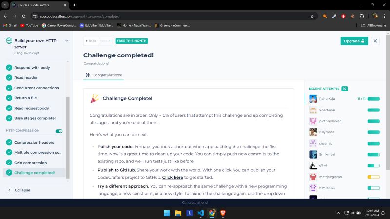 Rahul Koju on LinkedIn: Developed an HTTP server using Node.js ... Rahul Koju on LinkedIn: Developed an HTTP server using Node.js ...