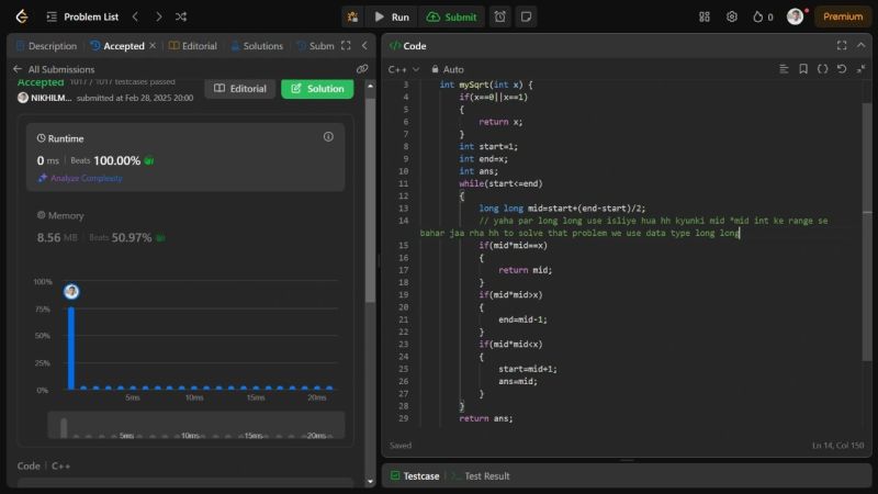 #coding #c #leetcode #problemsolving | Manisi Nikhil #coding #c #leetcode #problemsolving | Manisi Nikhil