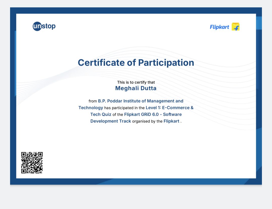 Meghali Dutta on LinkedIn: Hello, I have recently got certificate for ... Meghali Dutta on LinkedIn: Hello, I have recently got certificate for ...