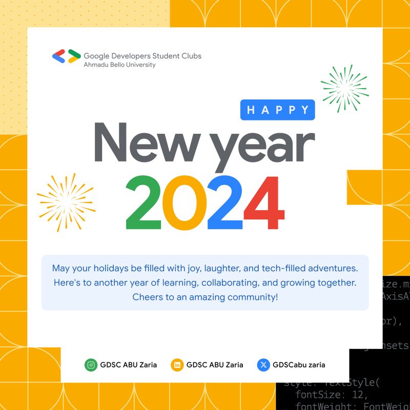 GDSC Ahmadu Bello University on LinkedIn: #happynewyear #newbeginnings ... GDSC Ahmadu Bello University on LinkedIn: #happynewyear #newbeginnings ...