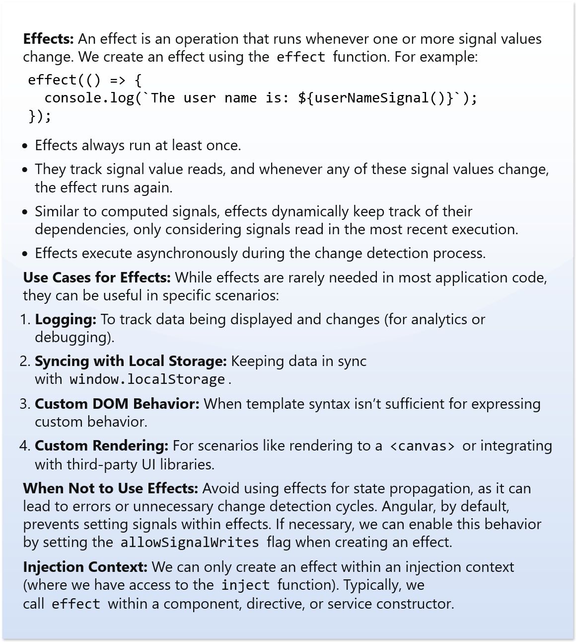Sree T on LinkedIn: Angular 18 effects from angular.dev #angularEffects… Sree T on LinkedIn: Angular 18 effects from angular.dev #angularEffects…