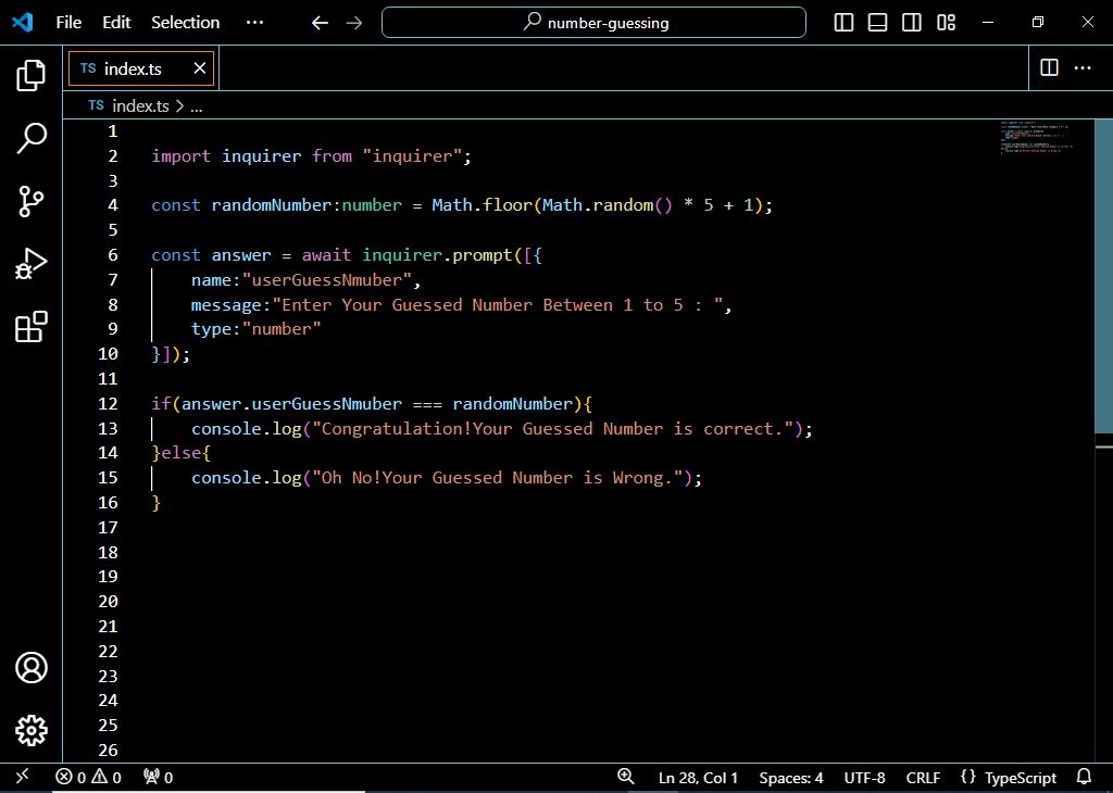 Ubaid Raza on LinkedIn: #typescript #javascript #nodejs #inquirer # ... Ubaid Raza on LinkedIn: #typescript #javascript #nodejs #inquirer # ...