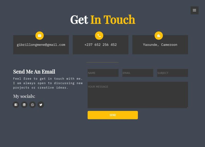 Gibril Longmene on LinkedIn: Happy to share my portfolio design on Github:… Gibril Longmene on LinkedIn: Happy to share my portfolio design on Github:…