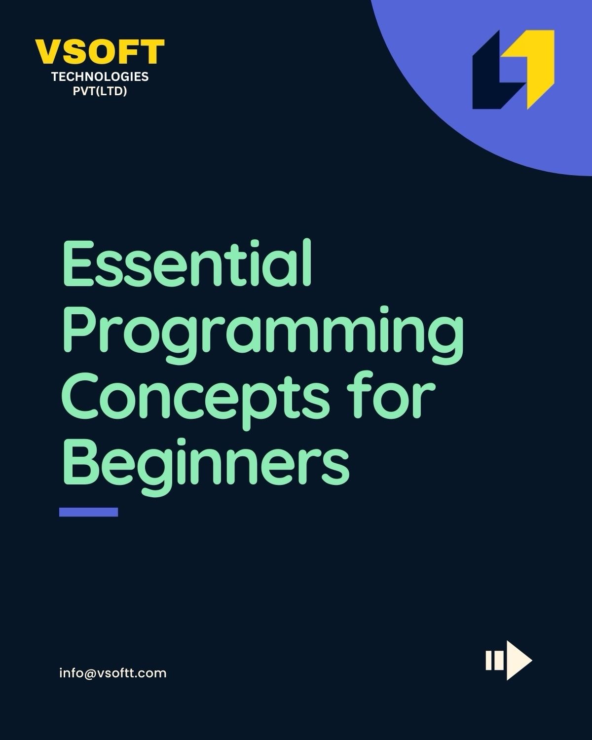 Vsoft Technologies on LinkedIn: #programming #coding #beginners # ... Vsoft Technologies on LinkedIn: #programming #coding #beginners # ...
