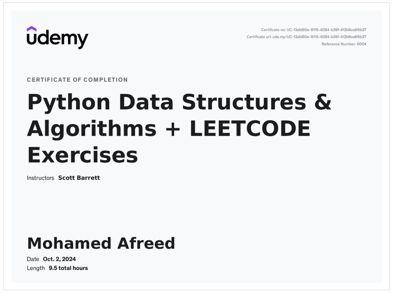 Mohamed Afreed on LinkedIn: #python #datastructures #algorithms # ... Mohamed Afreed on LinkedIn: #python #datastructures #algorithms # ...