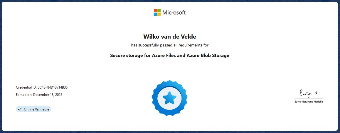 Wilko van de Velde on LinkedIn: Just earned Microsoft Applied Skills ... Wilko van de Velde on LinkedIn: Just earned Microsoft Applied Skills ...