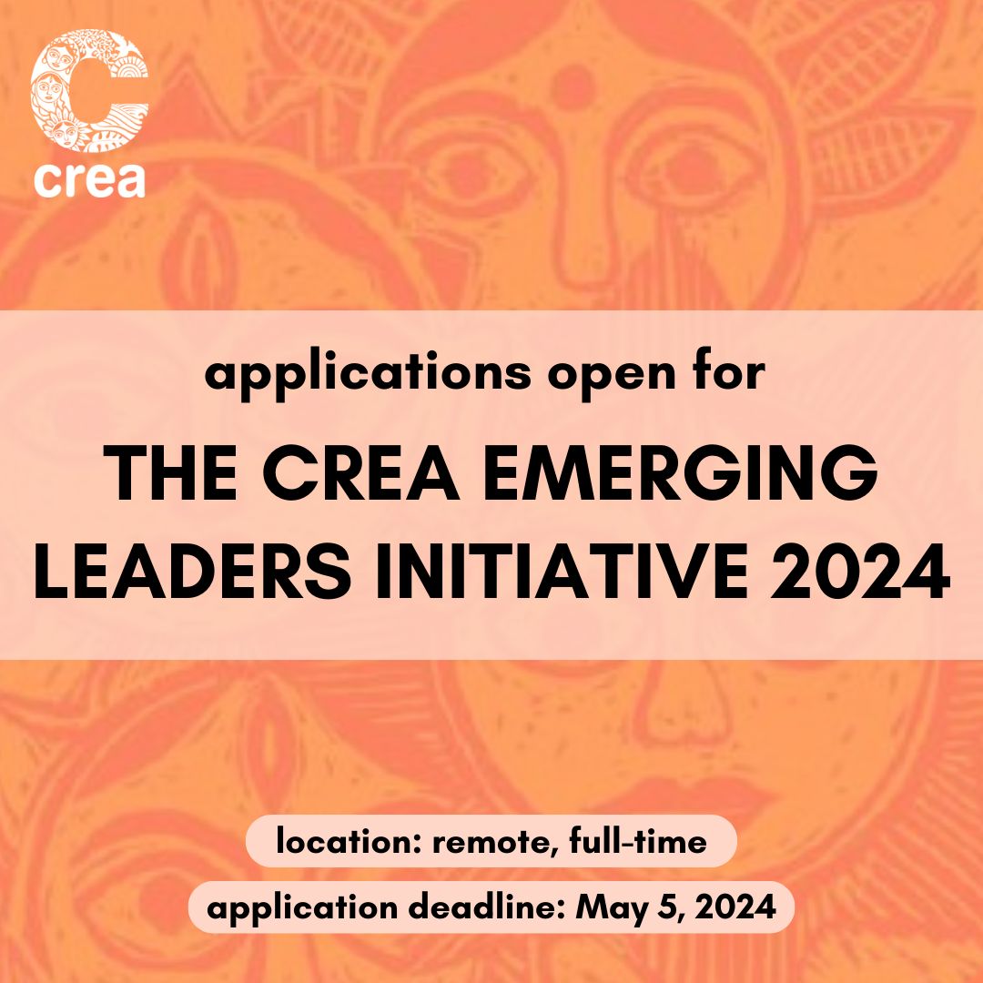 Applications are now open for the CREA Emerging Leaders Initiative 2024 ... Applications are now open for the CREA Emerging Leaders Initiative 2024 ...