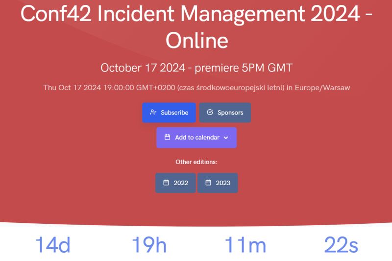 Conf42 - Awesome Tech Events on LinkedIn: #incidentmanagement #conf42 # ... Conf42 - Awesome Tech Events on LinkedIn: #incidentmanagement #conf42 # ...