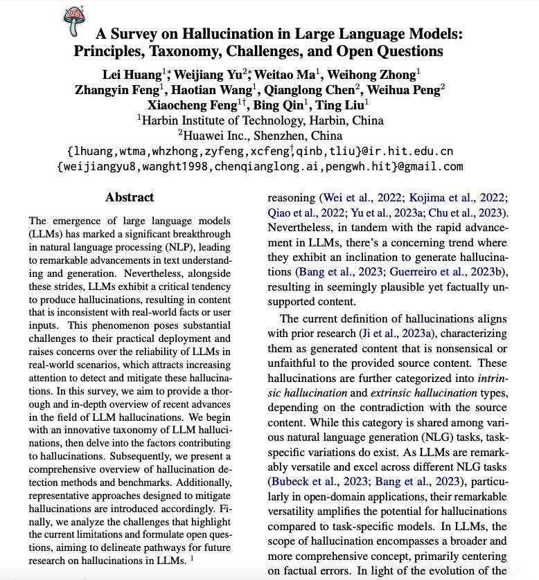 Elvis S. on LinkedIn: Hallucination in LLMs A comprehensive survey (50 ... Elvis S. on LinkedIn: Hallucination in LLMs A comprehensive survey (50 ...