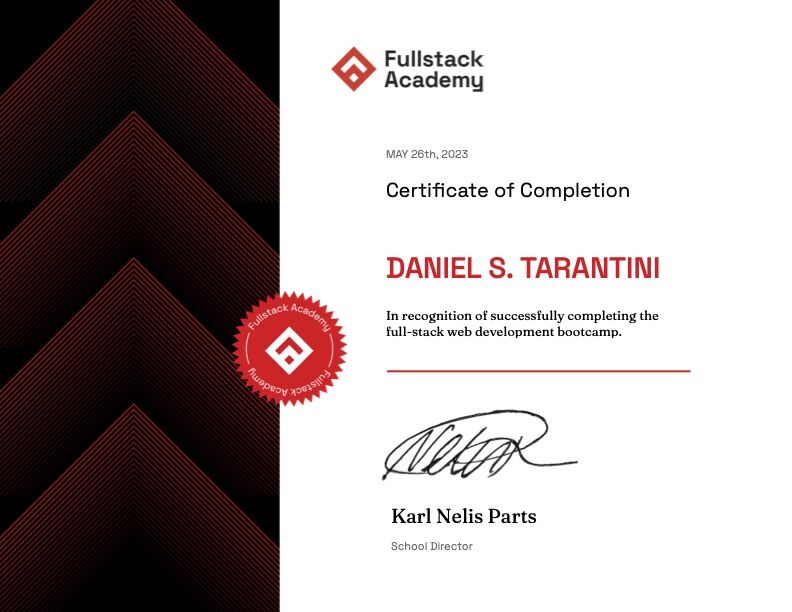 Daniel Steven Tarantini on LinkedIn: #javascript #webdevelopment # ... Daniel Steven Tarantini on LinkedIn: #javascript #webdevelopment # ...