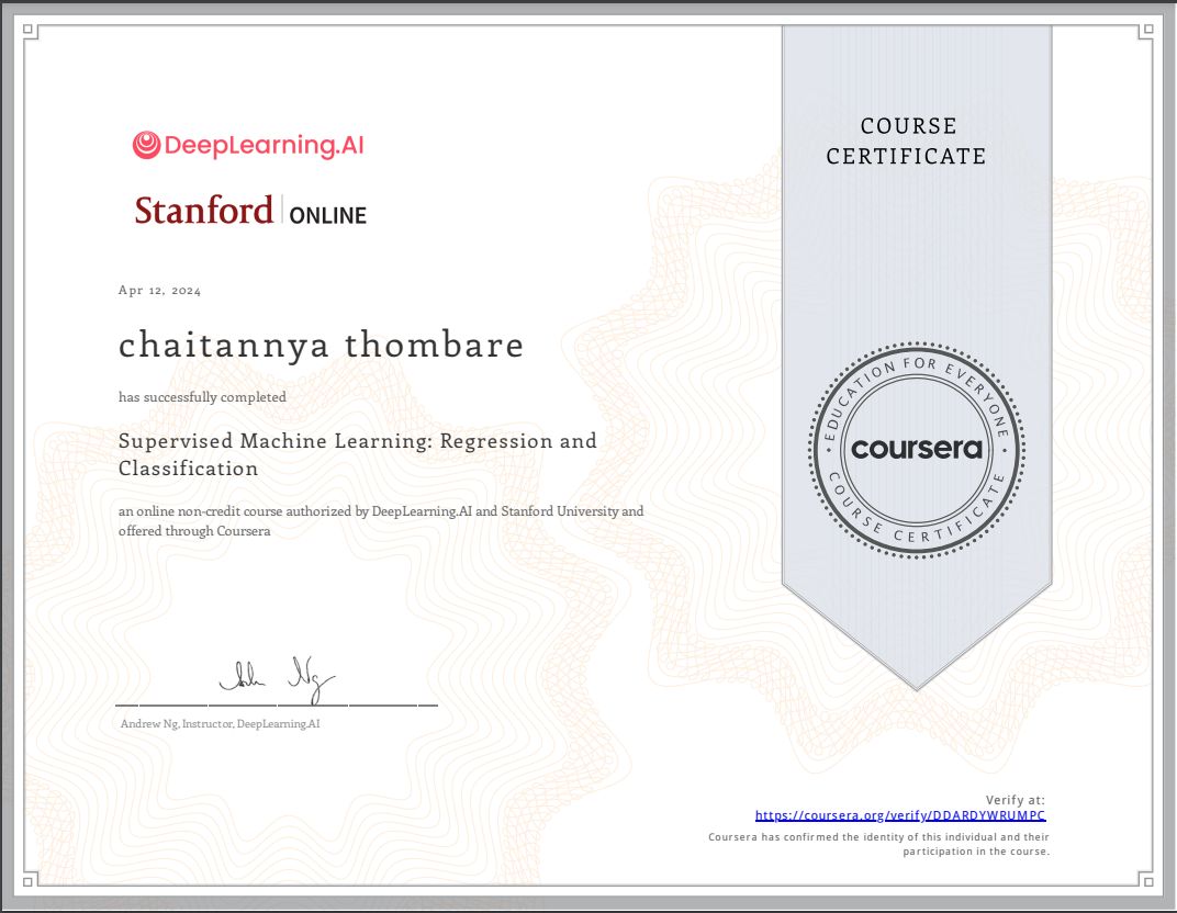 Chaitannya Thombare on LinkedIn: 🎉 Excited to share that I've completed ... Chaitannya Thombare on LinkedIn: 🎉 Excited to share that I've completed ...