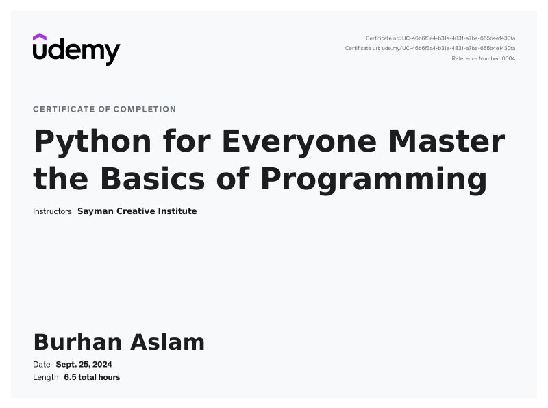 Burhan Aslam on LinkedIn: #python #programming #udemy #learning # ... Burhan Aslam on LinkedIn: #python #programming #udemy #learning # ...