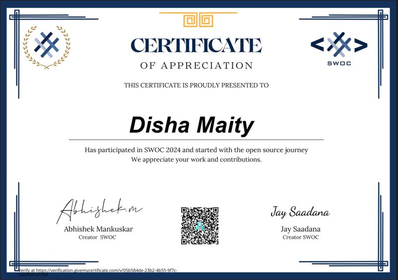 #achievement #swoc2024 #opensource #gratitude #learning #coding | Disha ... #achievement #swoc2024 #opensource #gratitude #learning #coding | Disha ...