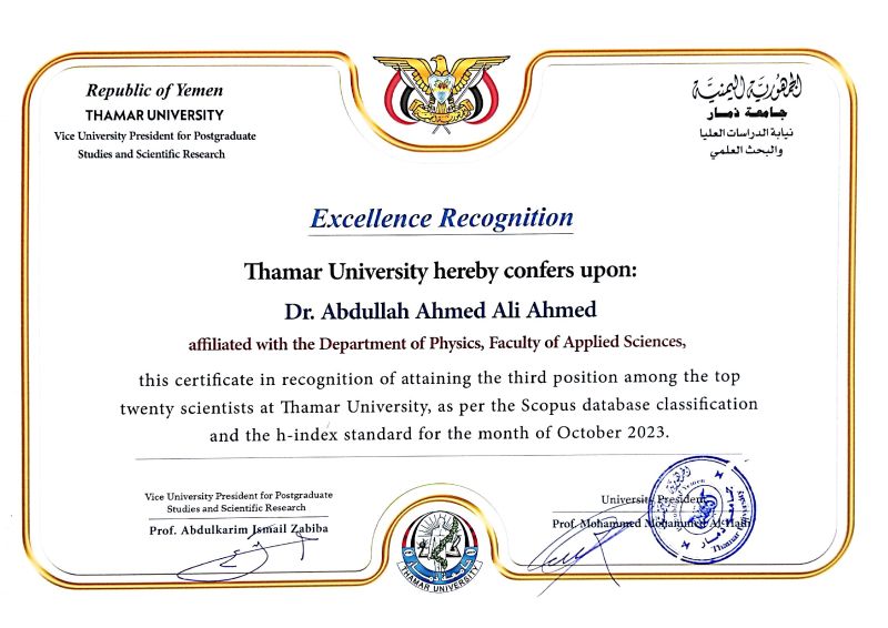 Abdullah A. A. Ahmed on LinkedIn: Excellence Certificate... | 10 comments Abdullah A. A. Ahmed on LinkedIn: Excellence Certificate... | 10 comments