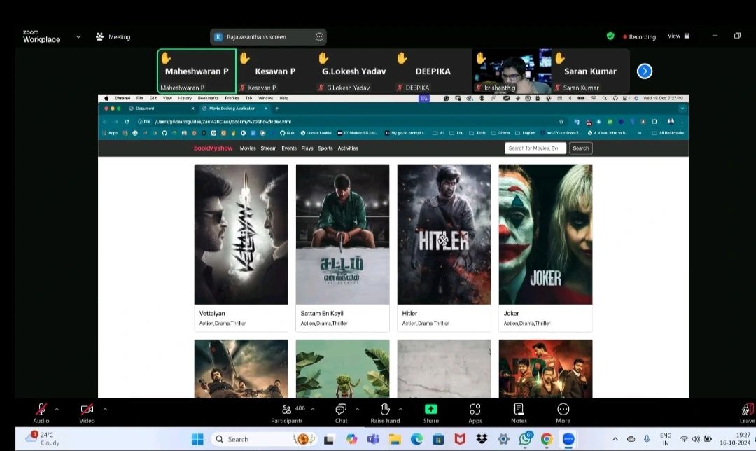 Prathiba M on LinkedIn: #bookmyshow #fullstackdevelopement #html #css # ... Prathiba M on LinkedIn: #bookmyshow #fullstackdevelopement #html #css # ...