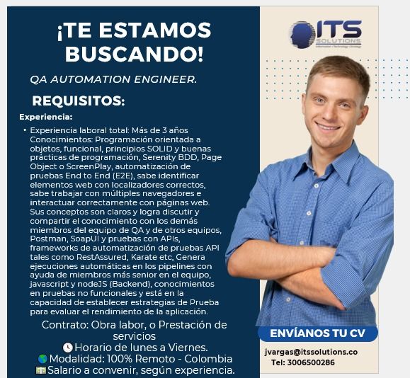 Santiago Peña on LinkedIn: #colombia #remoto #qa #automation #engineer ... Santiago Peña on LinkedIn: #colombia #remoto #qa #automation #engineer ...