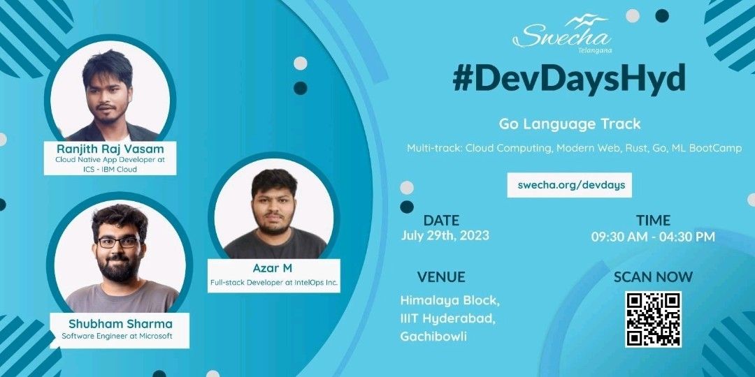 Hari Sai Kaja on LinkedIn: #devdayshyd #golang #golangdeveloper Hari Sai Kaja on LinkedIn: #devdayshyd #golang #golangdeveloper