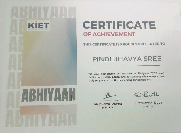 Bhavya Sree on LinkedIn: #abhiyaan #kiet #linkedin Bhavya Sree on LinkedIn: #abhiyaan #kiet #linkedin