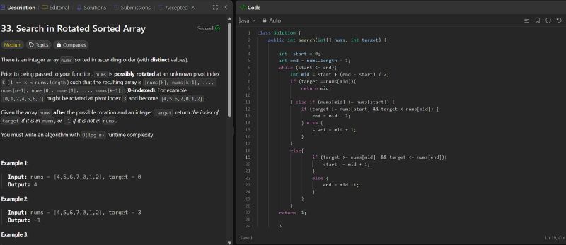 #java #leetcode #dsa #100daysofcode #binarysearch #codingjourney… | Md ... #java #leetcode #dsa #100daysofcode #binarysearch #codingjourney… | Md ...