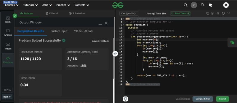 Deendayal Verma on LinkedIn: #dsa #codingjourney #gfg #problemsolving # ... Deendayal Verma on LinkedIn: #dsa #codingjourney #gfg #problemsolving # ...