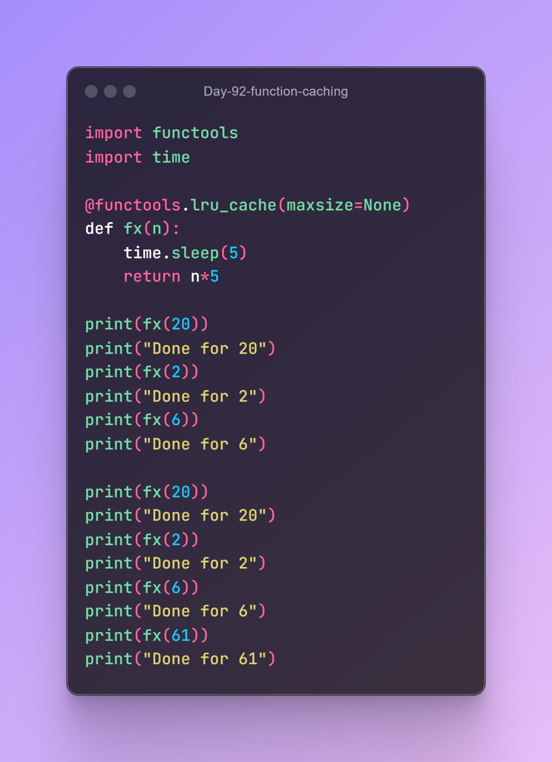 Jishank Rimal on LinkedIn: #python #functioncaching #learningjourney ... Jishank Rimal on LinkedIn: #python #functioncaching #learningjourney ...
