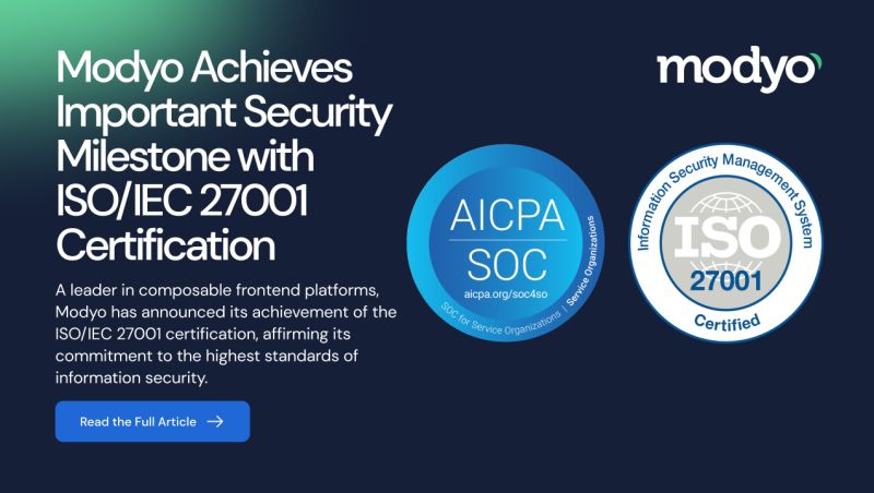 Modyo on LinkedIn: Modyo Achieves Important Security Milestone with ISO ... Modyo on LinkedIn: Modyo Achieves Important Security Milestone with ISO ...