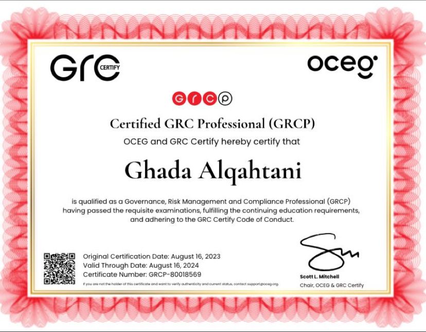 Ghada Alqahtani on LinkedIn: I'm delighted to share that I’ve been ... Ghada Alqahtani on LinkedIn: I'm delighted to share that I’ve been ...