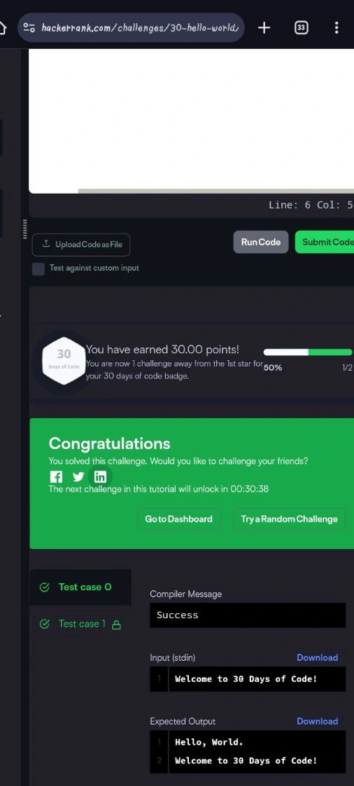 Suriya D on LinkedIn: #day1 #coding #programming #learning #hackerrank ... Suriya D on LinkedIn: #day1 #coding #programming #learning #hackerrank ...
