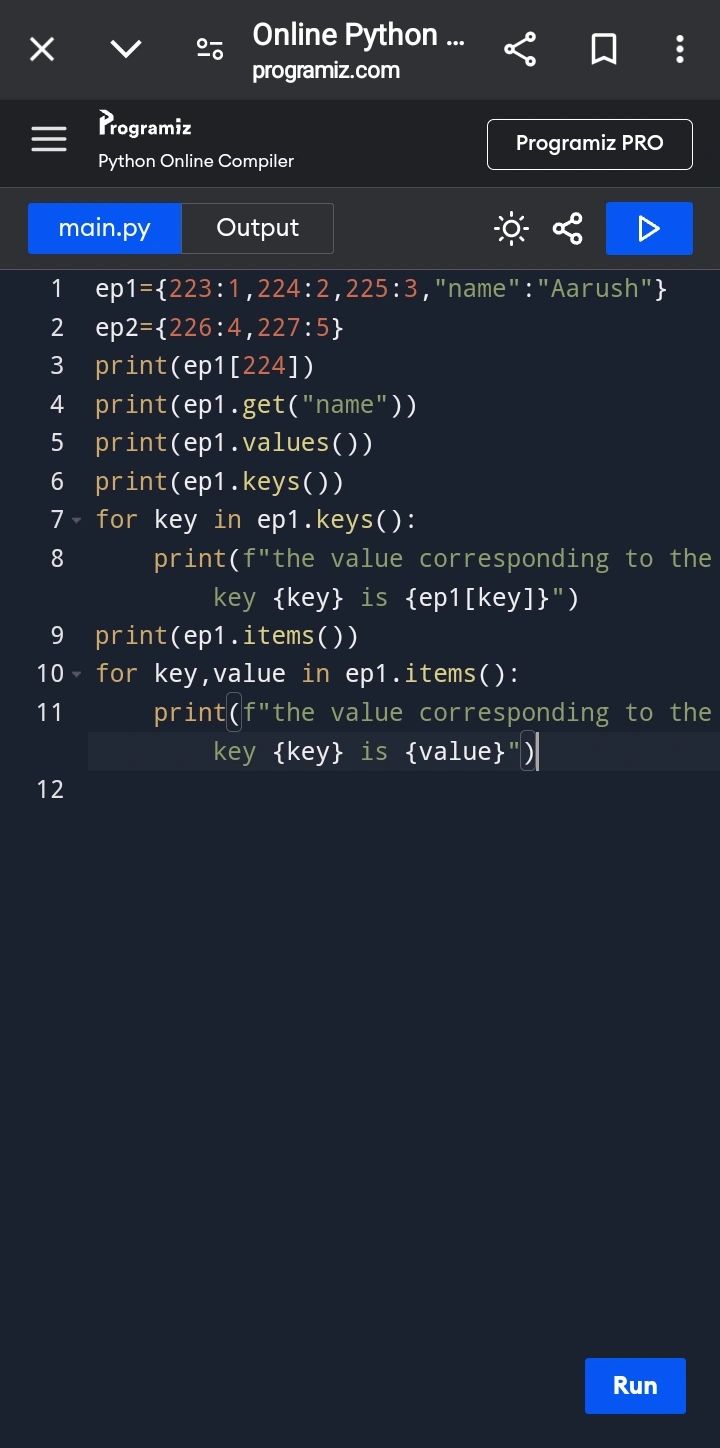 Aarush Singh on LinkedIn: #python #codingtips #dictionarymethods # ... Aarush Singh on LinkedIn: #python #codingtips #dictionarymethods # ...
