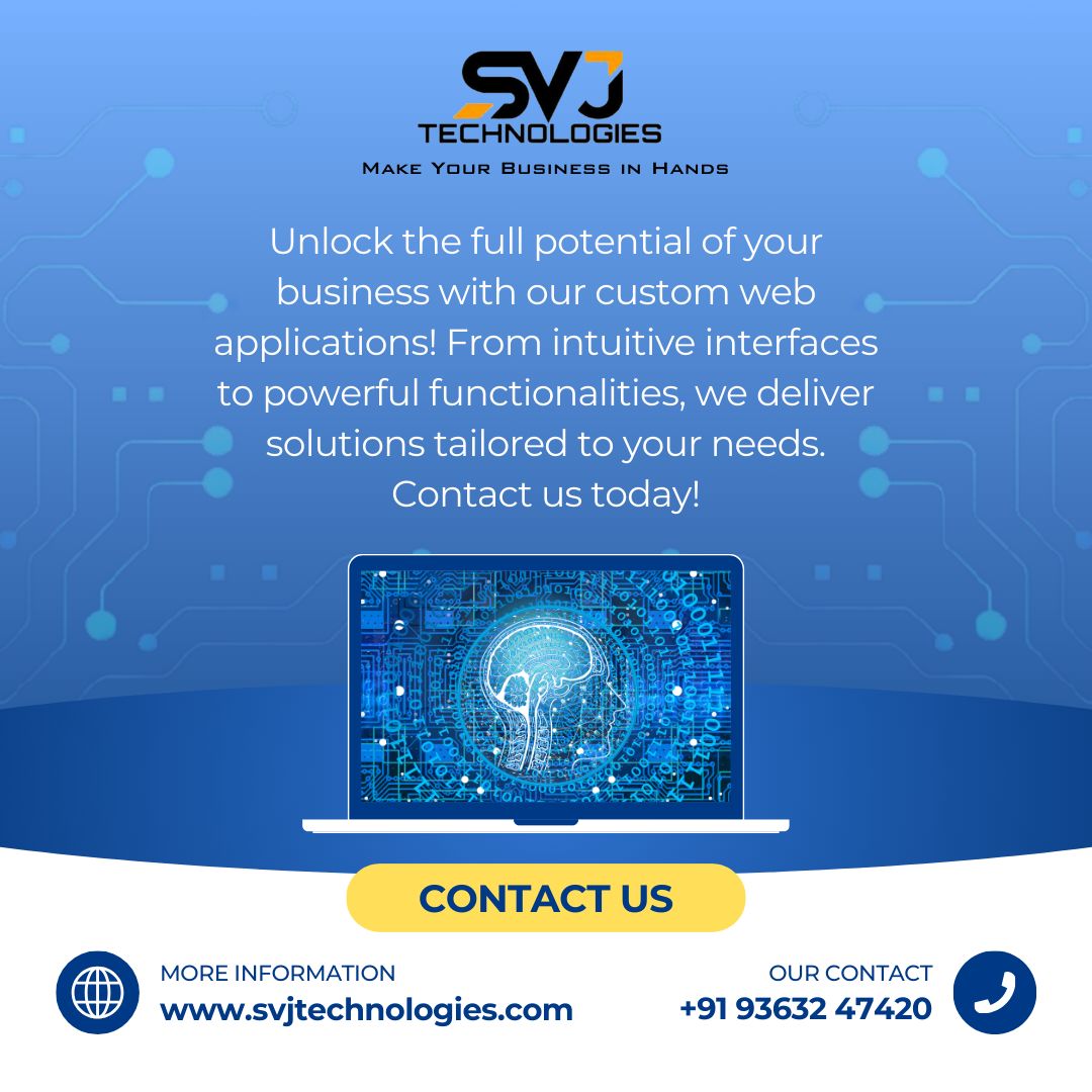 SVJ Technologies on LinkedIn: Web Applications.. 🖥 SVJ Technologies on LinkedIn: Web Applications.. 🖥