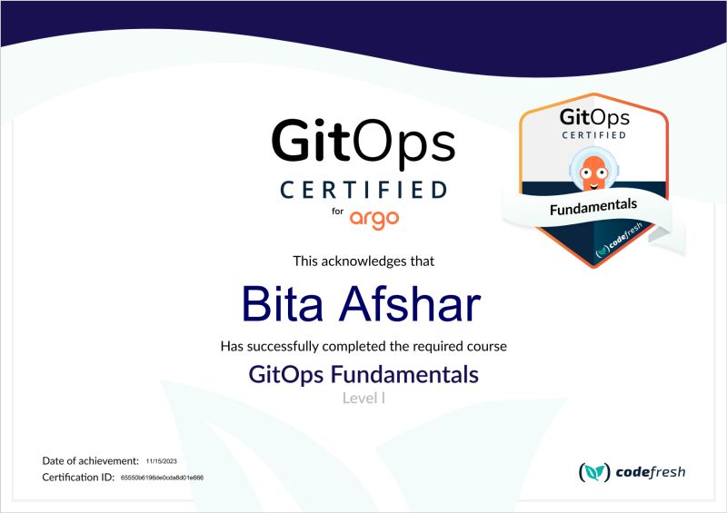 Bita Afshar☁️ on LinkedIn: #argocd #gitops #automationmagic #codefresh Bita Afshar☁️ on LinkedIn: #argocd #gitops #automationmagic #codefresh