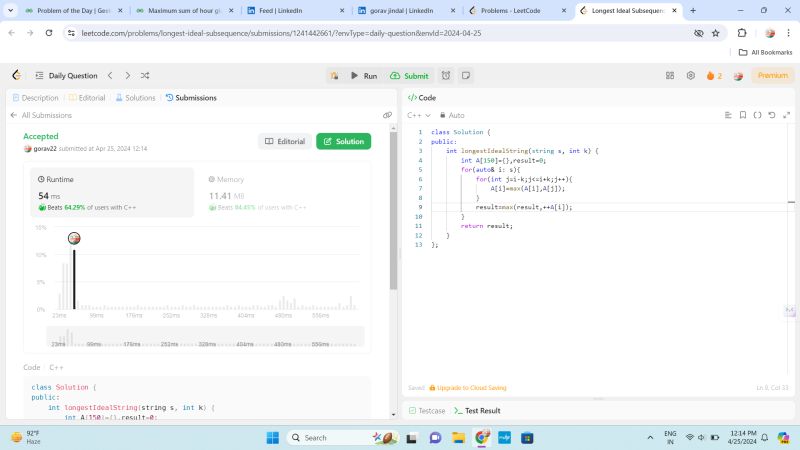 Gorav Jindal on LinkedIn: #problemoftheday #leetcode #100daysofcode Gorav Jindal on LinkedIn: #problemoftheday #leetcode #100daysofcode