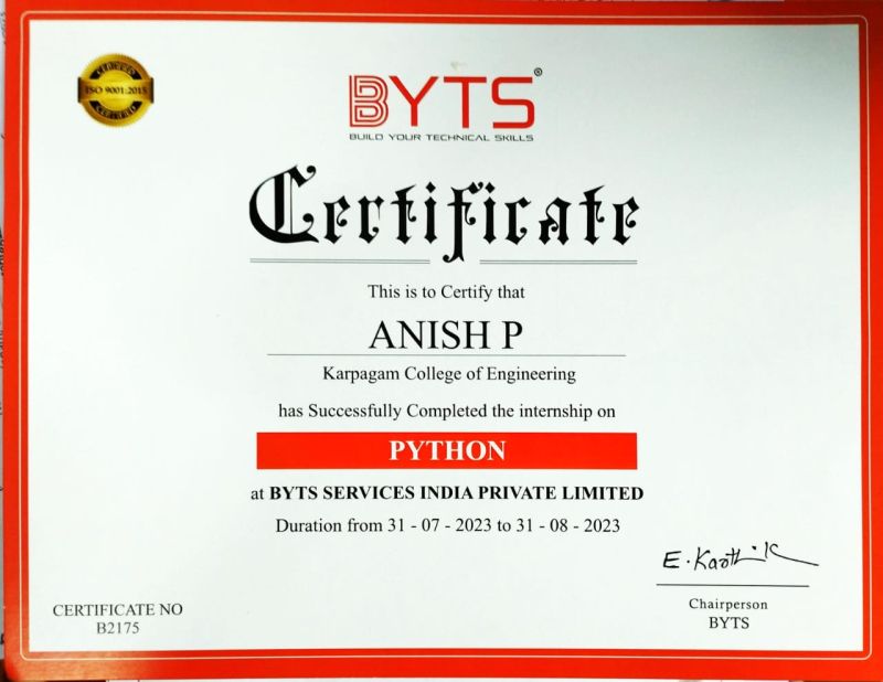 Anish Padhmachalam on LinkedIn: #python #internshipexperience # ... Anish Padhmachalam on LinkedIn: #python #internshipexperience # ...
